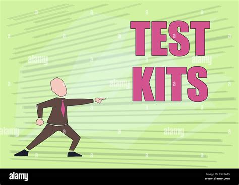Inspiration Showing Sign Test Kits Business Approach Tools Used To Detect The Presence Of