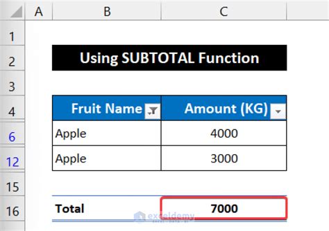 How To Sum Filtered Cells In Excel 5 Suitable Ways Exceldemy