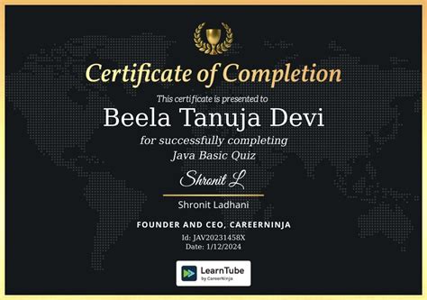 Completed A Java Quiz By Careerninja Learntube Tanuja Devi Beela Posted On The Topic Linkedin