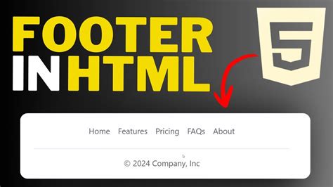 How To Add Footer With Html 3 Min Guide Youtube