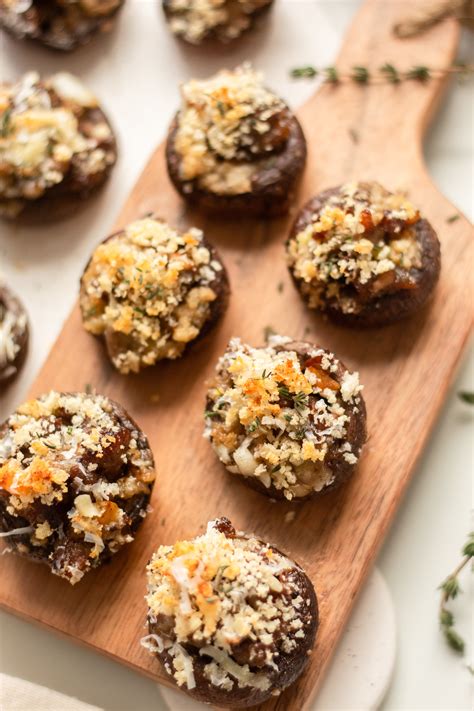 Cheesy Garlic Butter Stuffed Mushrooms Our Balanced Bowl