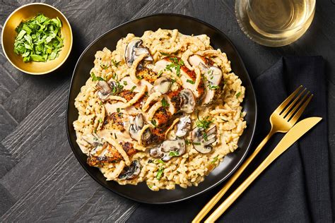 Truffle Risotto With Herbed Chicken Recipe Hellofresh