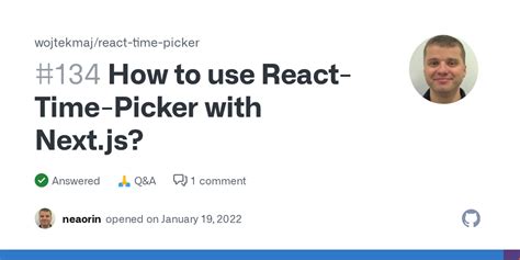 how to use react time picker with next js · wojtekmaj react time