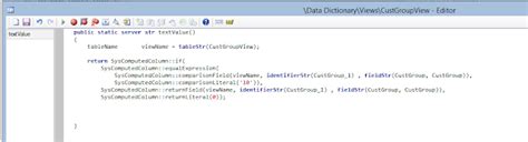 Dynamics Ax Concoction Ax2012 R3 Use Of Syscomputedcolumns To Build Smart Ax Views