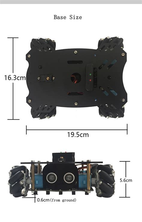 New PI Master Robot DIY Programmable Ultrasonic Avoidance With Omni Wheels Smart RC Robot Arm