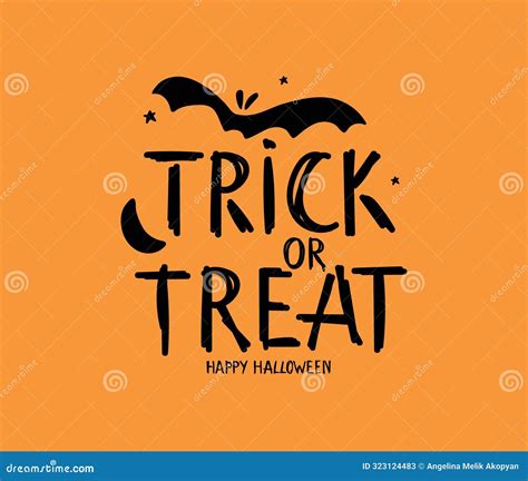 Trick Or Treat Trick Or Treat Typography Trick Or Treat Vector Text
