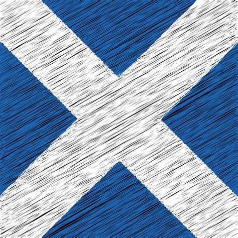 Scotland National Day 30 November Square Flag Design 11991616 Vector