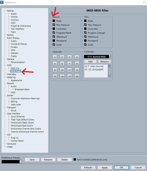 Disable After Touch Record Cubase Steinberg Forums