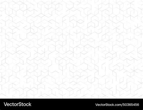 Abstract Cubes Line Geometric Grid Seamless Vector Image