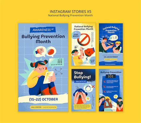 Free Psd World Day Of Bullying Prevention Instagram Posts