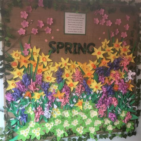 Beautiful Spring Flowers By Ks2 Ledbury Primary School Display By Nicky Jevon