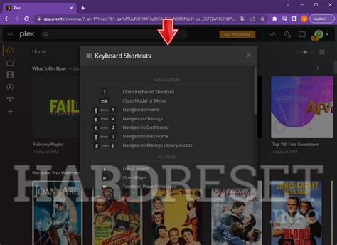 How To See Keyboard Shortcuts In Plex