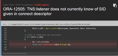 Php Laravel Dosent Connect With Oracle Stack Overflow