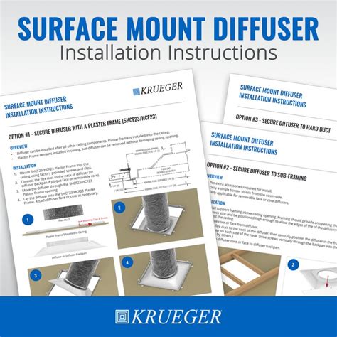 Krueger Hvac How To Install A Surface Mount Diffuser 🤔 Facebook
