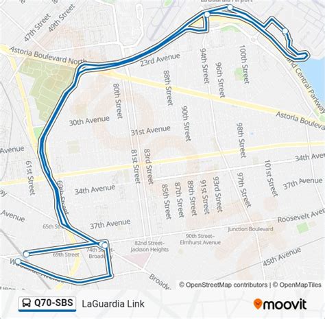Q70sbs Route Schedules Stops And Maps Laguardia Link Select Bus