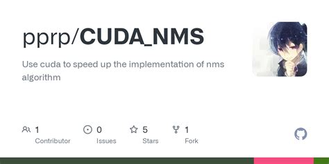 Github Pprpcudanms Use Cuda To Speed Up The Implementation Of Nms Algorithm