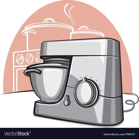 Food Processor Royalty Free Vector Image Vectorstock