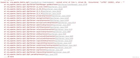 Lexical Error At Line 1 Column 20 Encountered “uff01“ 65281
