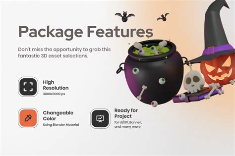 3d Object Spooky Halloween Set