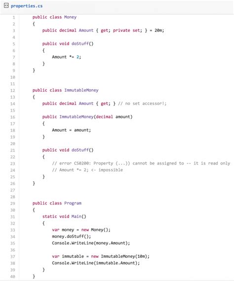 C Features Auto Implemented Properties Stefan Mehnert