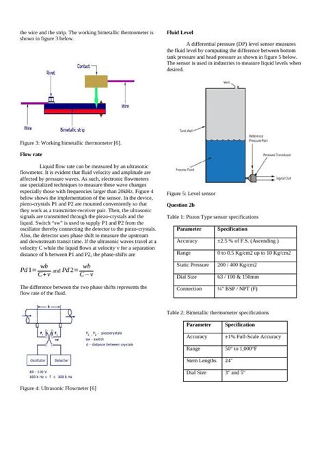 Instrumentation Assignment Sensors Signal Conditioning Control Systems