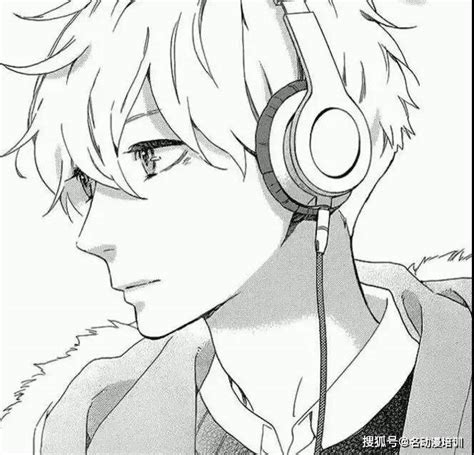 漫画人物男铅笔画 漫画人物男线稿 伤感说说吧