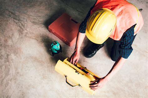 장인 도구 상자와 홈 수리공의 상단보기 수정 및 개조 준비 가정의 방에 대한 스톡 사진 및 기타 이미지 가정의 방 개념 건설 산업 Istock