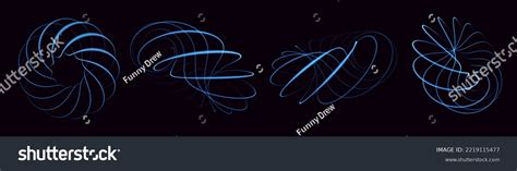 Set 3d Torus Made Particles Electromagnetic Stock Vector Royalty Free 2219115477 Shutterstock