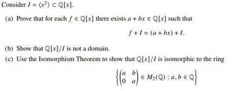 Solved Consider I X2 Q X A Prove That For Each FQ X Chegg Com