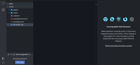 please add support for mobile · issue 655 · stackblitz webcontainer core · github