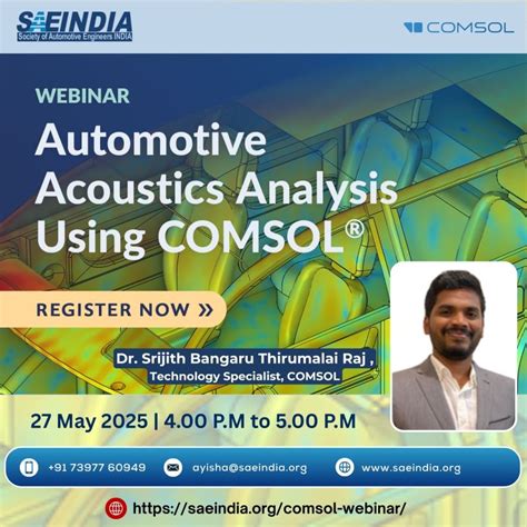 Automotiveacoustics Comsol Webinar Engineering Cartechnology Ilangovan S