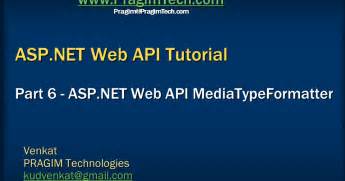 Sql Server Net And C Video Tutorial Aspnet Web Api Mediatypeformatter