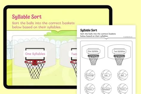 Syllable Sort Worksheets Free Interactive And Printable Workybooks Syllable Sort Worksheets Free Interactive And Printable Workybooks