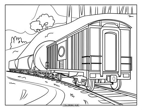 Train Boxcar Coloring Pages