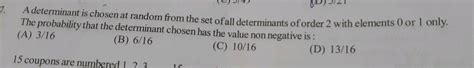 42 all determinants of order 2 with elements 0 or 1 only a determinant