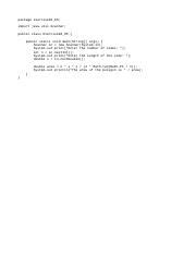 Calculate The Area Of A Polygon Using Java Exercise Course Hero