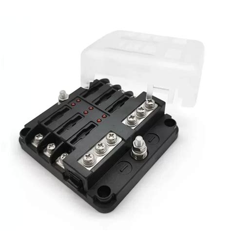 China 6 Way Marine Fuse Block With Negative Bus LED Indicator Manufacturers Suppliers Factory