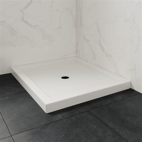 Ove Decors 40 X 32 Rectangle Shower Base Pan White Acrylic Center