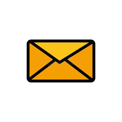 Mail Email User Interface Flat Color Icon Vector Icon Banner