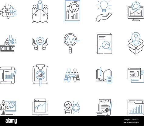 Mapping And Charting Line Icons Collection Cartographer Atlas Navigation Topography Terrain