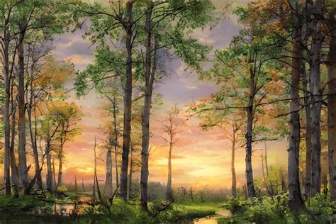 Colorful Spring Nature By Ivan Shishkin Creative Fabrica