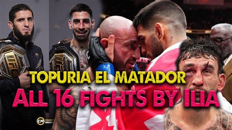 All 16 Fights By Ilia Topuria ილია თოფურიას ყველა ბრძოლა Youtube