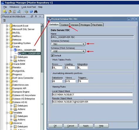 Odi The Physical Schema