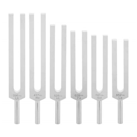 Supertek Ancient Solfeggio Set Of 6 Tuning Forks With Stiker Tuning