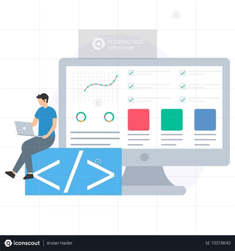 Man Doing Software Development Animation Free Download Design And Development Animations Iconscout