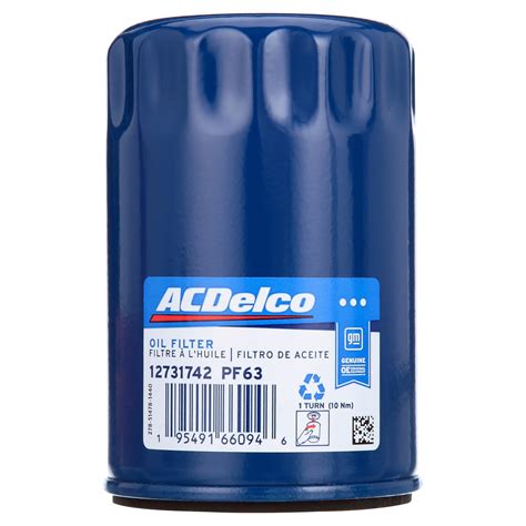 Acdelco Pf63 Engine Oil Filter Fits Select 2014 2023 Chevrolet