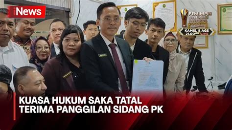 Kuasa Hukum Saka Tatal Terima Panggilan Sidang Pk Kasus Vina Di Pn