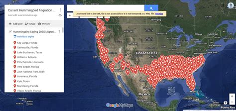 Live 2026 Hummingbird Migration Map For The Usa