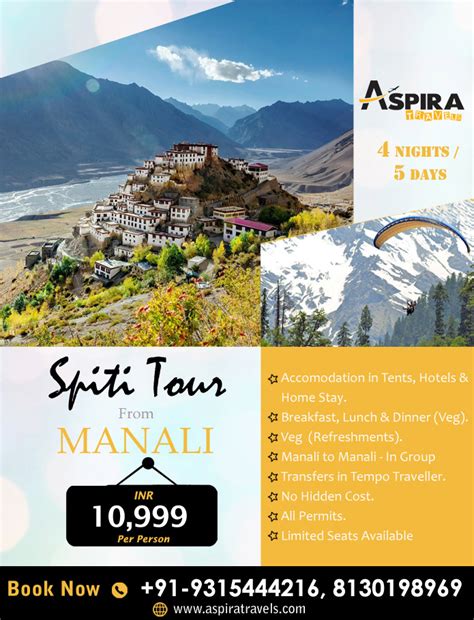 E Mailer Design For Spiti Tour From Manali Flyer Creative E Mailer