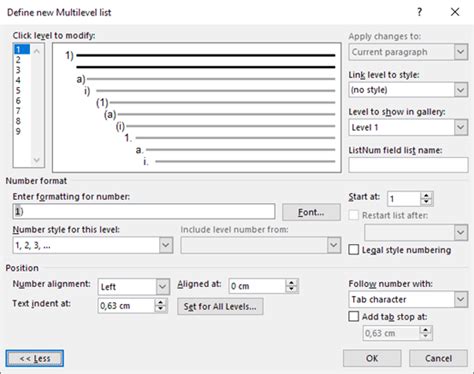 Changing Numbering Styles Globally In Word MTLT
